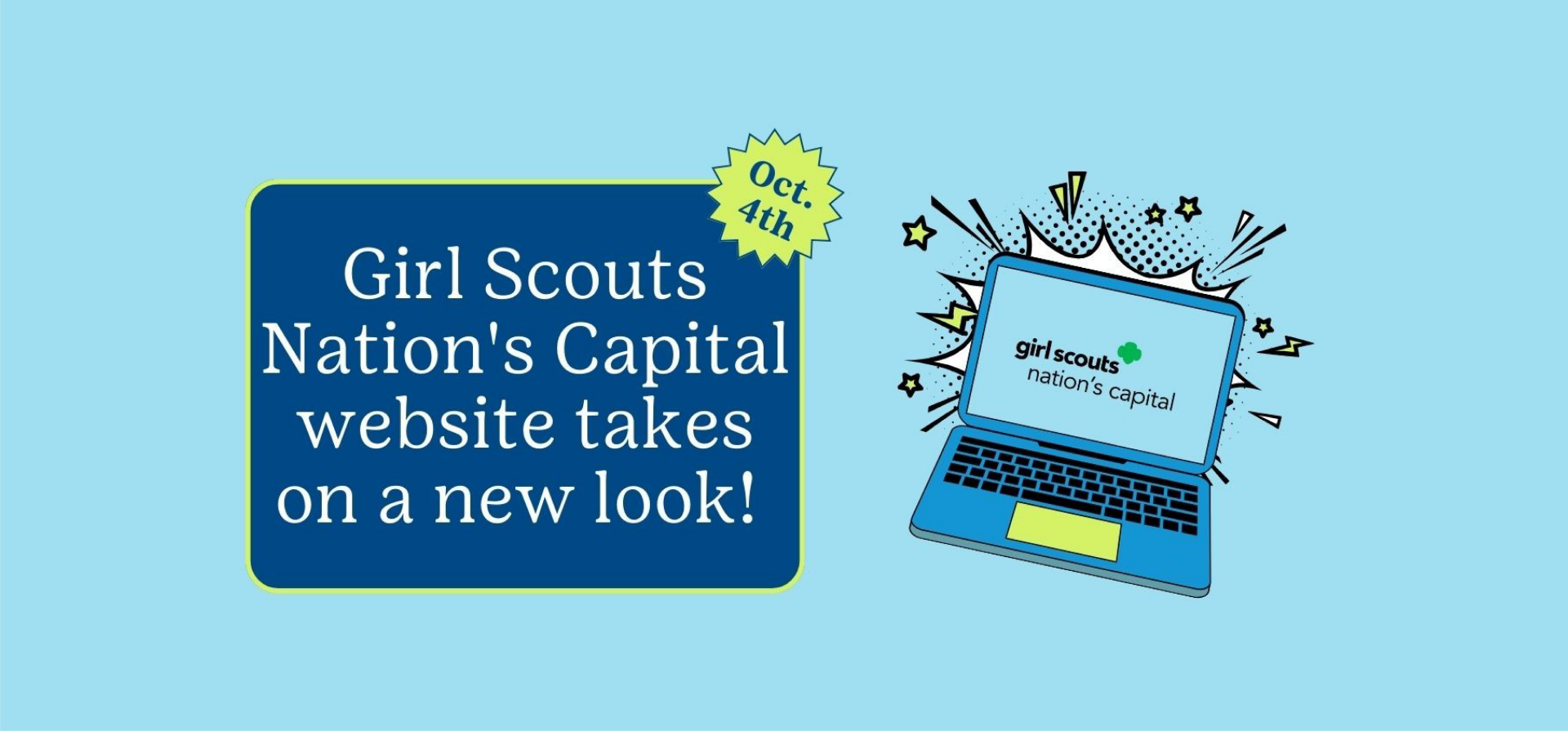 Girl Scouts Nation's Capital website takes on a new look!